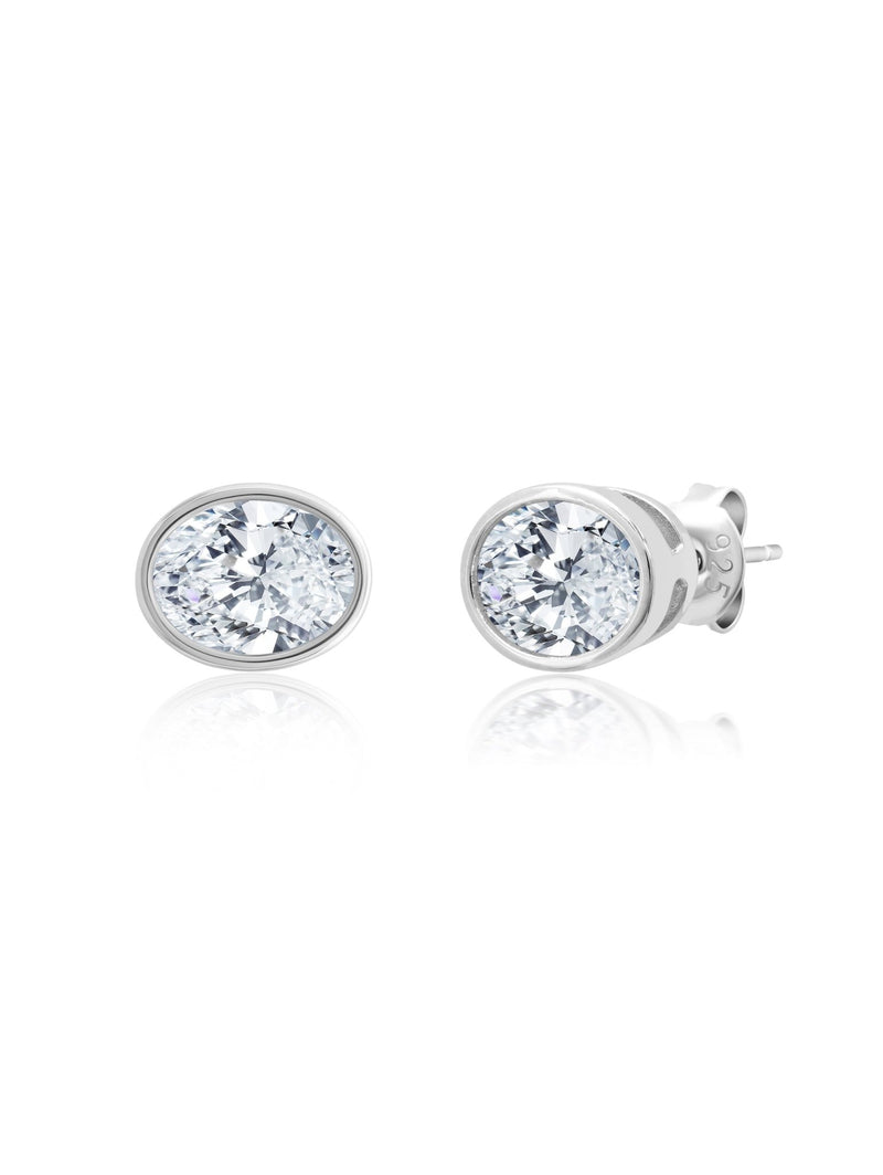 Crislu sterling platinum earrings store